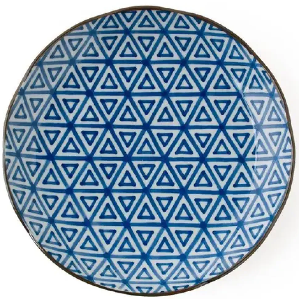 Monyou 10" Sankaku Plate - Ramen Bowl Miya